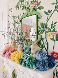 16 Easter Fireplace Mantel Decor Ideas » Lady Decluttered