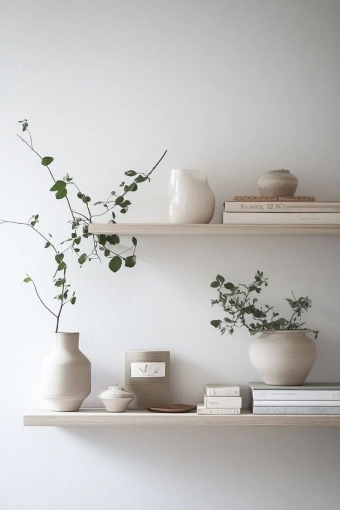 22 Floating Shelf Styling Ideas » Lady Decluttered