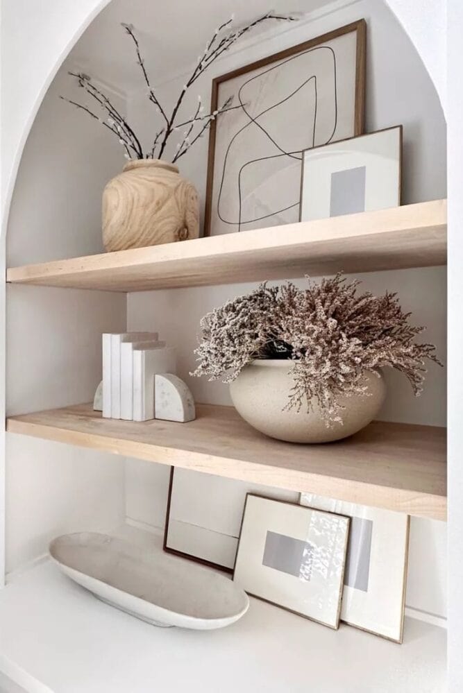 18 Minimalist Shelf Styling Ideas » Lady Decluttered
