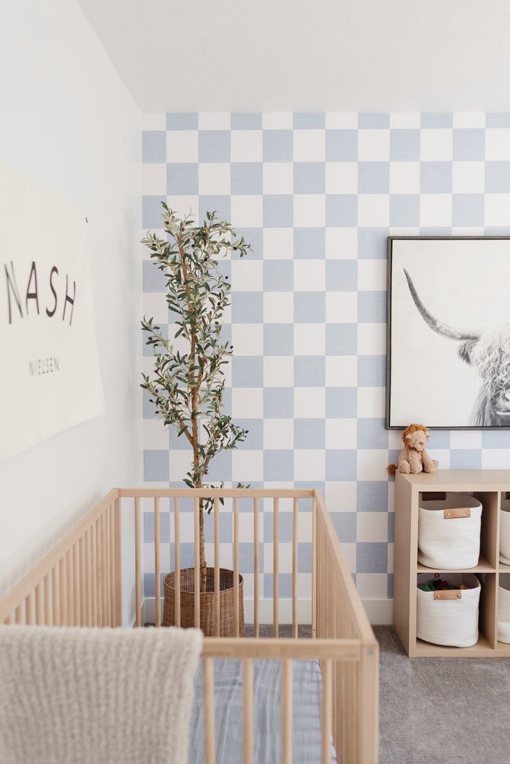24 Nursery Wall Paper Ideas » Lady Decluttered