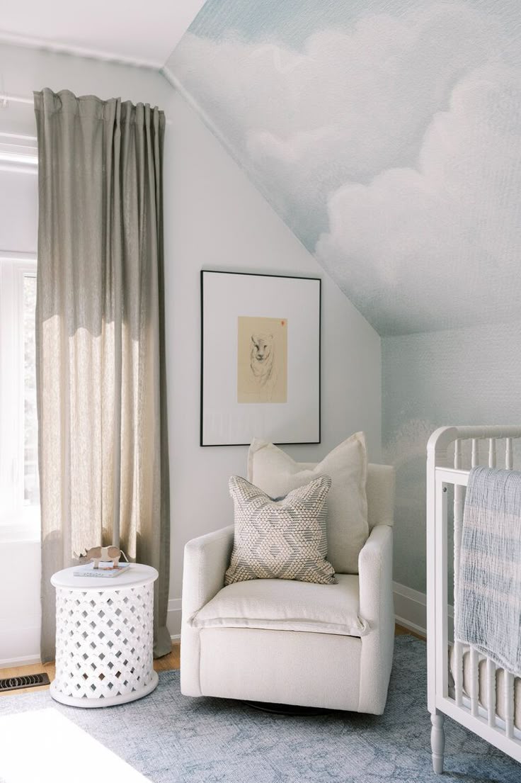 24 Nursery Wall Paper Ideas » Lady Decluttered
