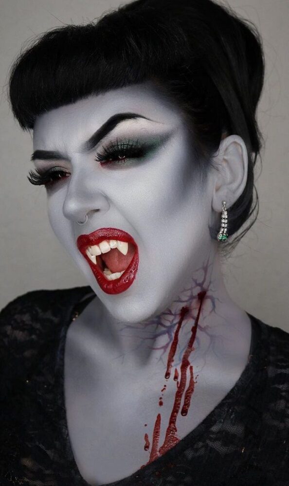 16 Halloween Vampire Makeup Ideas » Lady Decluttered