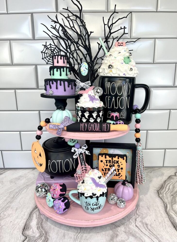 18 Halloween Kitchen Tray Styling Ideas » Lady Decluttered